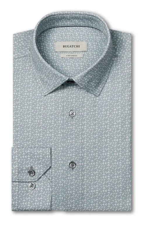 Bugatchi James Ooohcotton Geometric Long Sleeve Button Up Shirt