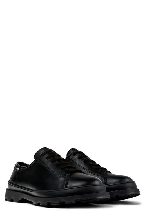 Camper Brutus Waterproof Leather Plain Toe Derby - Black