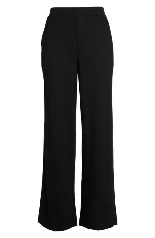 Vince Camuto Wide Leg Pull-on Pants - Rich Black