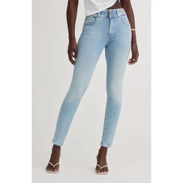 Guess Shape Up High Waist Ankle Skinny Jeans - Rwat-open