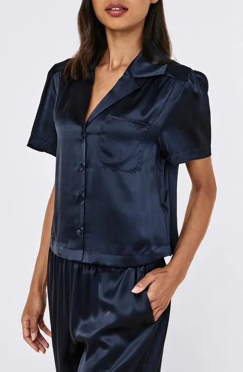 PAPINELLE Audrey Mulberry Silk Crop Pajamas