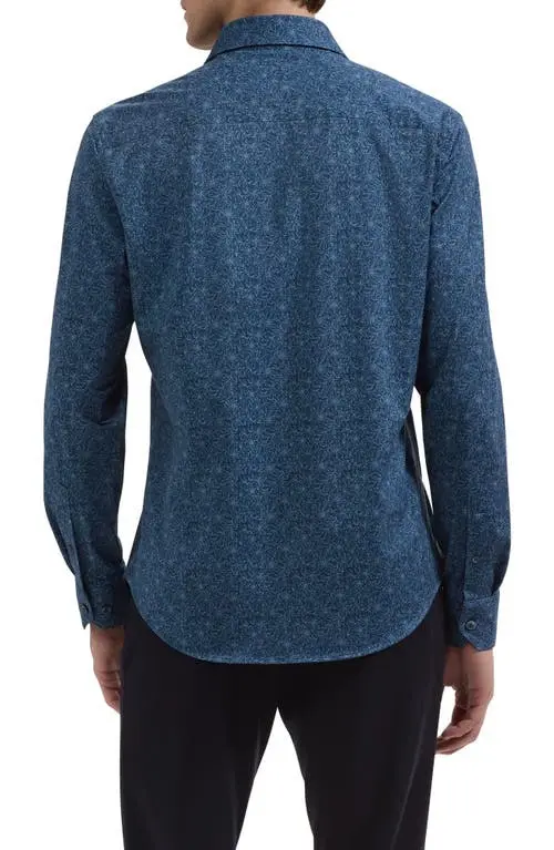 Bugatchi James Ooohcotton® Flower Print Button-up Shirt