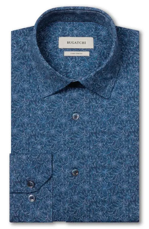 Bugatchi James Ooohcotton® Flower Print Button-up Shirt