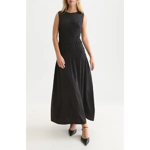 Scotch & Soda Sleeveless Smocked Maxi Dress