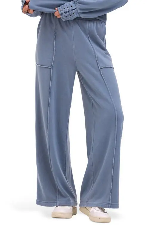 THREADS 4 THOUGHT Sigourney Mineral Wash Wide Leg Pants - Storm