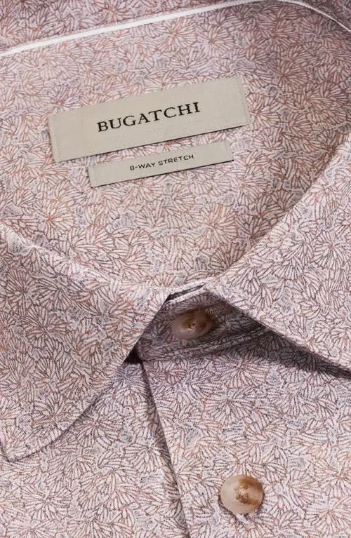 Bugatchi Miles Ooohcotton® Print Short Sleeve Button-up Shirt