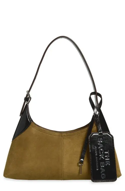 Marc Jacobs Small Suede Belted Sack Bag - Hazelnut