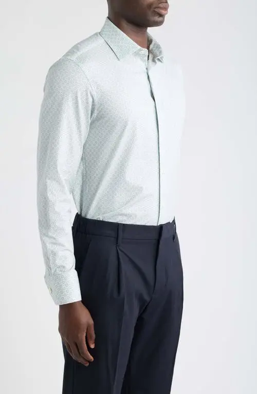 Bugatchi James Ooohcotton® Button-up Shirt - Seafoam