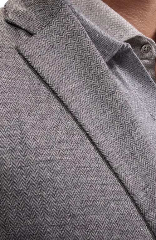 Bugatchi Two-button Stretch Cotton & Virgin Wool Blend Blazer