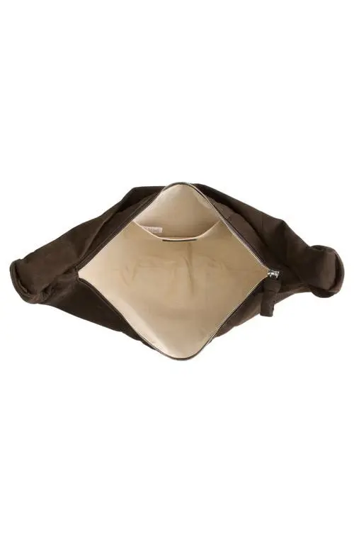 LEMAIRE Fortune Croissant Shoulder Bag - Dark Chocolate