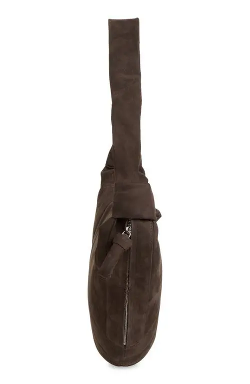 LEMAIRE Fortune Croissant Shoulder Bag - Dark Chocolate