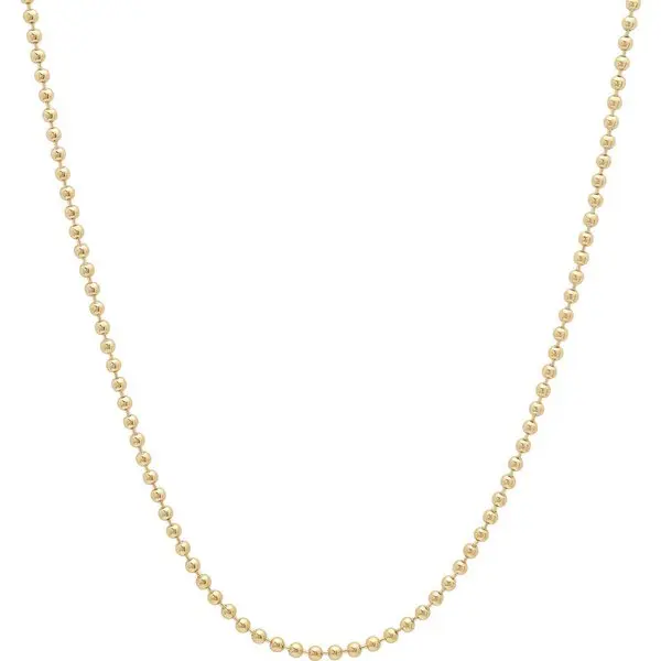 Sara Weinstock 18k Gold Bead Chain Necklace