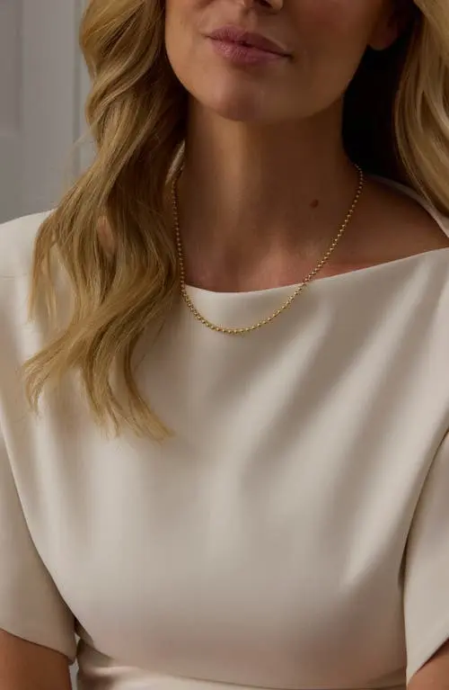 Sara Weinstock 18k Gold Bead Chain Necklace