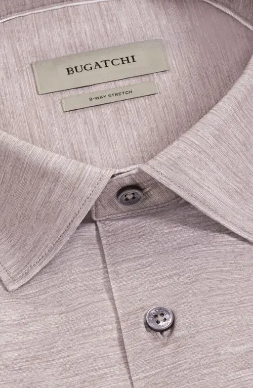 Bugatchi James Ooohcotton® Heathered Button-up Shirt - Cobblestone