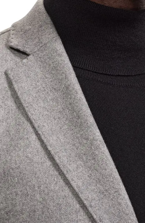 Bugatchi Wool Blend Sport Coat With Notched Lapels