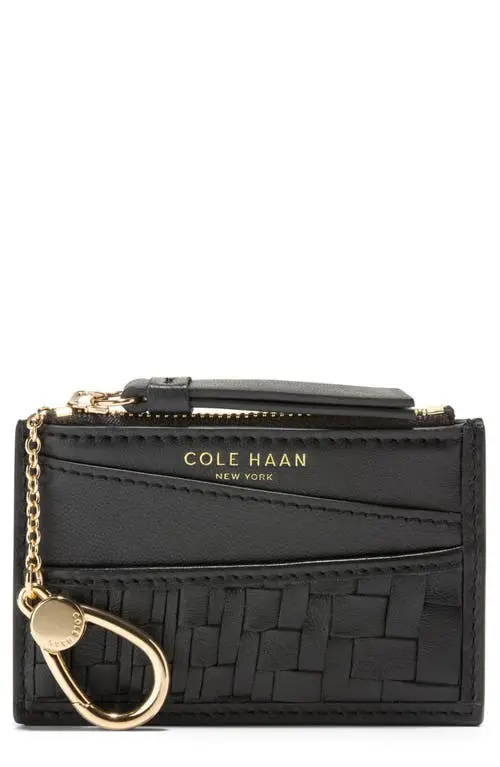 Cole Haan Ivy Leather Card Case - Black