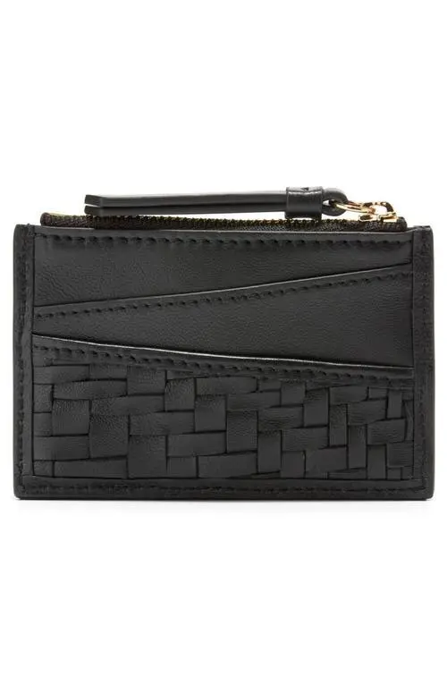 Cole Haan Ivy Leather Card Case - Black