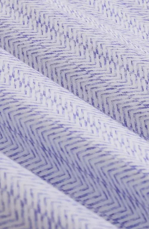 Bugatchi Devon Ooohcotton® Herringbone Print Button-up Shirt