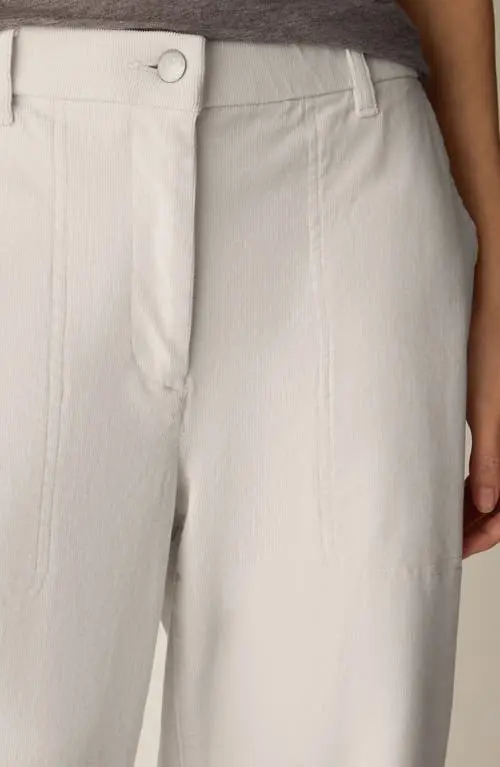Eileen Fisher Arch Stretch Cotton Corduroy Ankle Pants