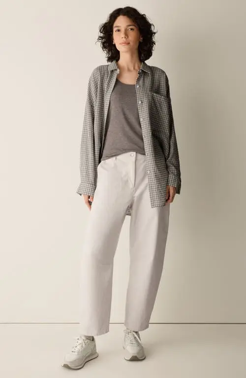 Eileen Fisher Arch Stretch Cotton Corduroy Ankle Pants