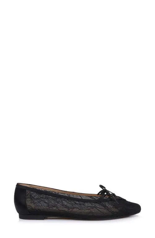 Badgley Mischka Raelyn Lace Ballet Flat - Black Lace