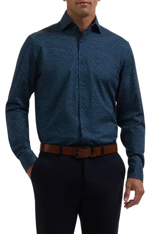 Bugatchi Devon Ooohcotton® Print Button-up Shirt