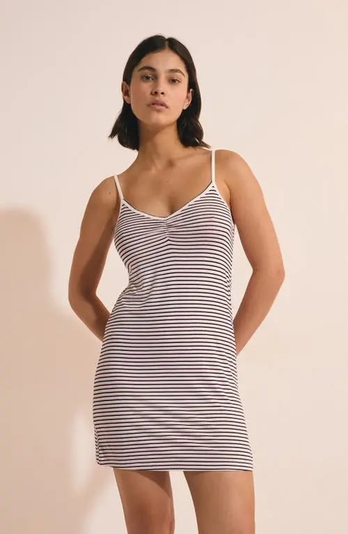 ETAM Vicky Striped Chemise - Navy
