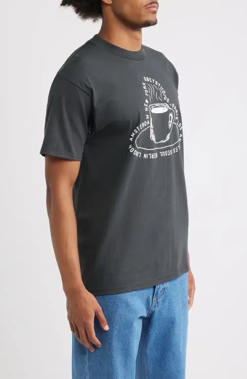 Obey Cup Coffee Graphic T-shirt