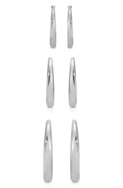 Ettika Set Of 3 Hoop Earrings
