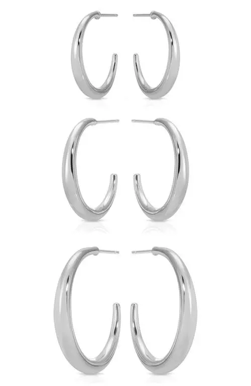 Ettika Set Of 3 Hoop Earrings