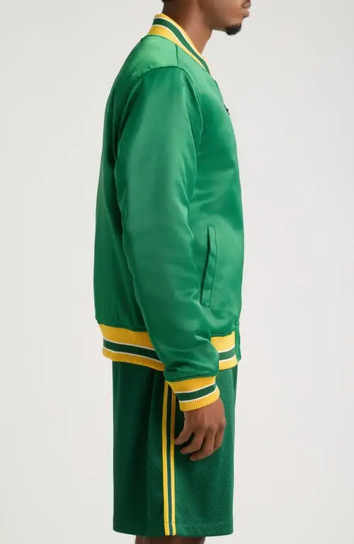 SANTO STUDIO Seattle Satin Bomber Jacket