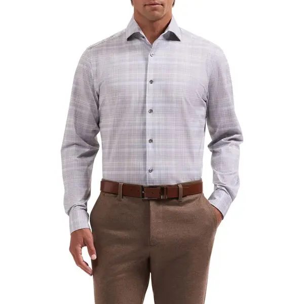 Bugatchi Devon Ooohcotton® Plaid Button-up Shirt