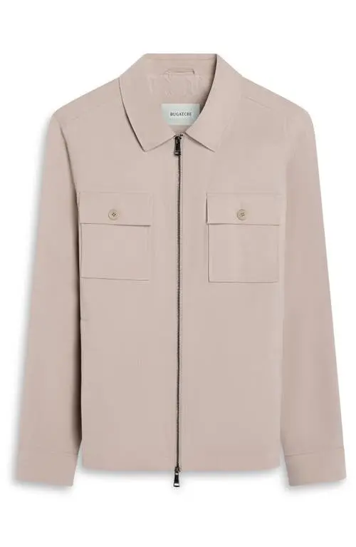 Bugatchi Travel Tech Shirt Jacket - Oatmeal