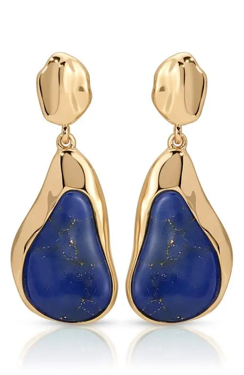 Ettika Hidden Gem Lazuli Drop Earrings