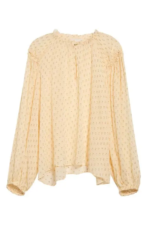 Ulla Johnson Elspen Long Sleeve Silk Blouse - Pearl