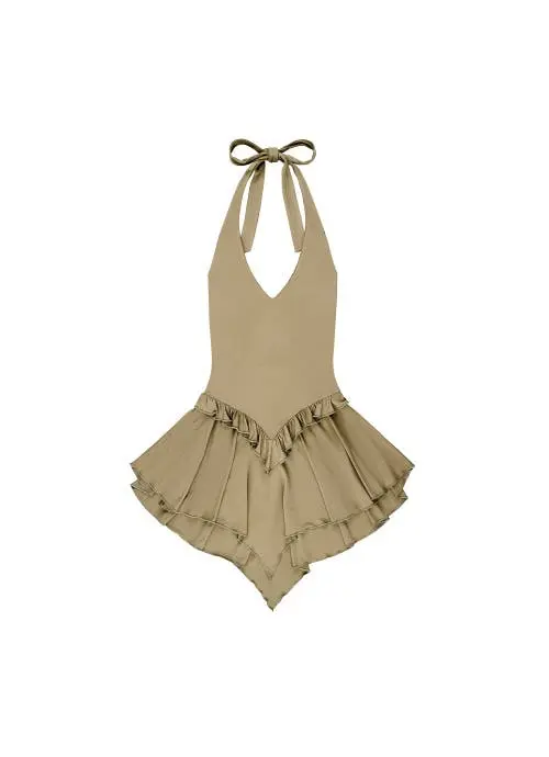 TYLER MCGILLIVARY Sirene Halter Dress