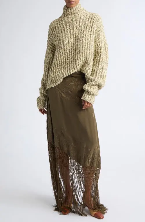 Ulla Johnson Albie Wide Ribbed Turtleneck Sweater - Alabaster