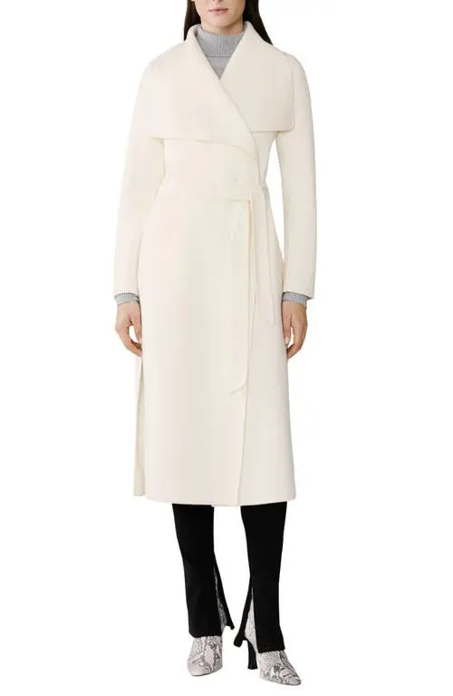 Soia & Kyo Britta Cascade Collar Wool Blend Coat