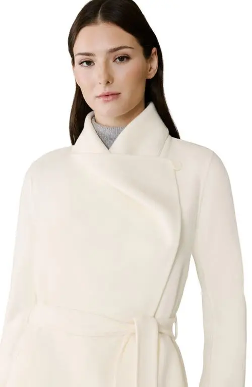 Soia & Kyo Britta Cascade Collar Wool Blend Coat