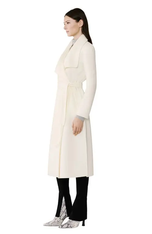 Soia & Kyo Britta Cascade Collar Wool Blend Coat