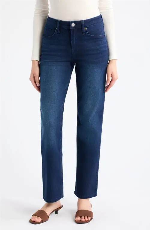 CITY BLUES Dover Straight Leg Ankle Jeans - Dark Indigo