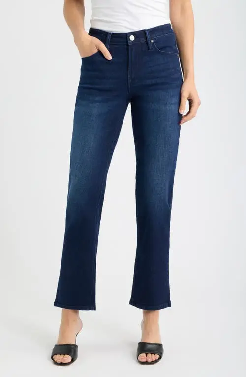 CITY BLUES Dover Straight Leg Ankle Jeans - Medium Indigo