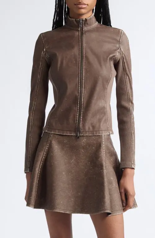 DIESEL® T-hunder Biker Jacket - Chocolate