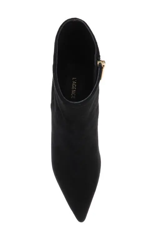 L'Agence Houston Bootie - Black Suede