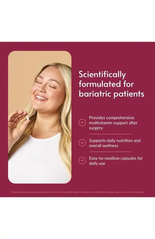 BARIATRIC ADVANTAGE Multi Formula High Potency Daily Multivitamin Supplement 180 Capsules