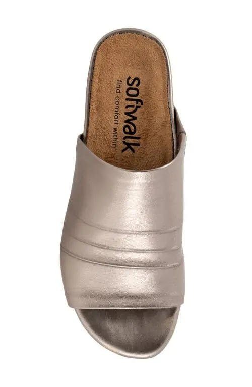 Softwalk Camano 2.0 Slide Sandal - Pewter