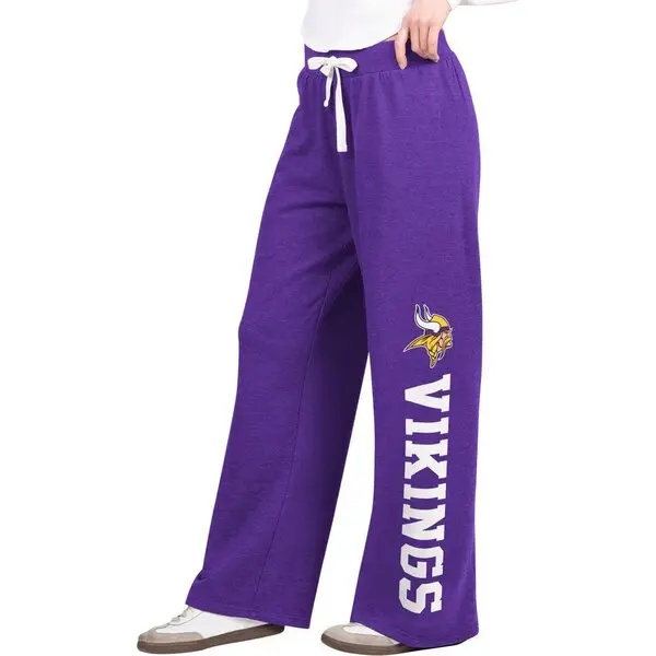 STARTER Minnesota Vikings Field Wide Leg Sweatpants - Purple