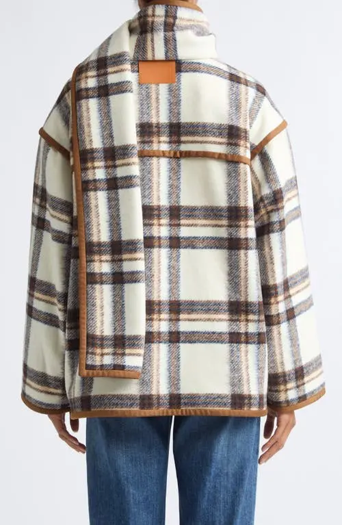 TOCCIN Greyson Plaid Scarf Jacket
