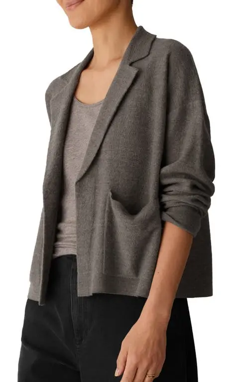 Eileen Fisher Notch Collar Cardigan