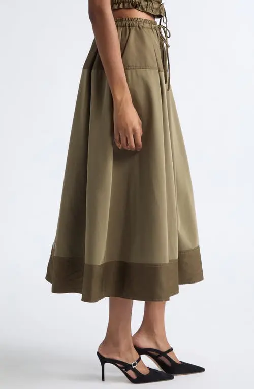 Cinq À Sept Elisabetta Satin Trim Skirt